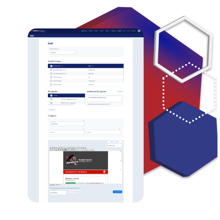 Sports Connect Serves Local Clubs & Leagues